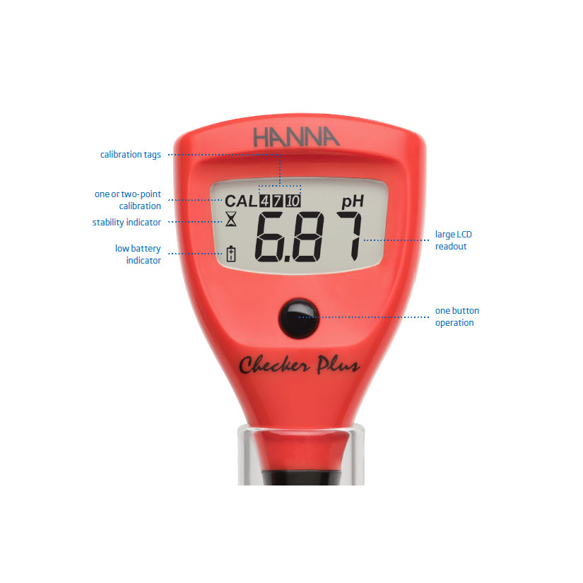 Hanna Instruments - pH-mètre Checker Plus - HI 98100