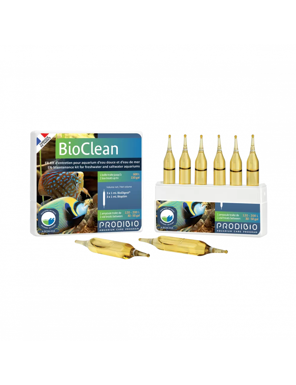 PRODIBIO - BioClean - x6 - Kit d'entretien eau douce et eau de mer