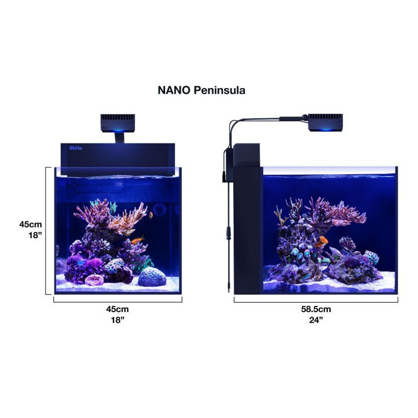 RED SEA - Max Nano - Penisola - 100 L - Mobile nero
