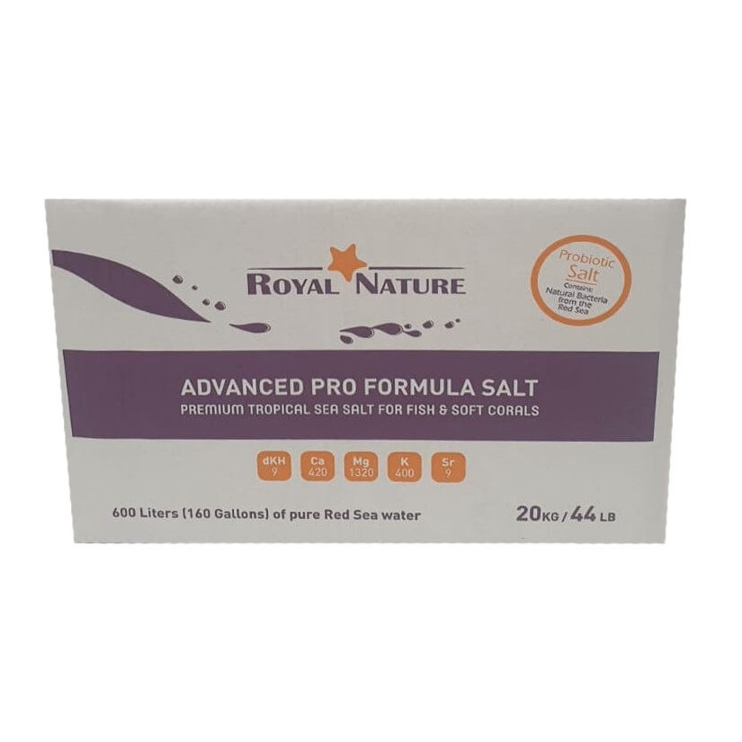ROYAL NATURE - Premium Sea Salt - 20kg carton - Natural salt for reef ...