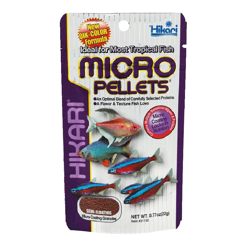 Hikari Micro Pellets 22g - Premium food for tropical fish