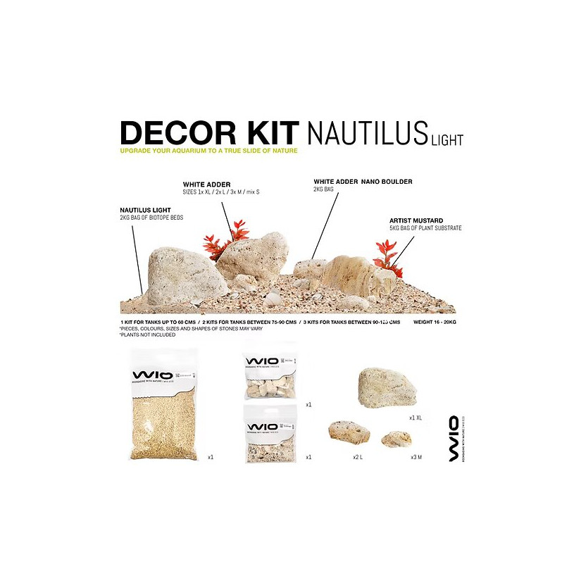 WIO - Kit Nautilus Light River: Suelo natural inspirado en el lago Malawi