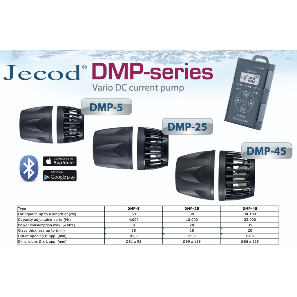 JECOD DMP-5 Bluetooth Circulation Pump with External Motor