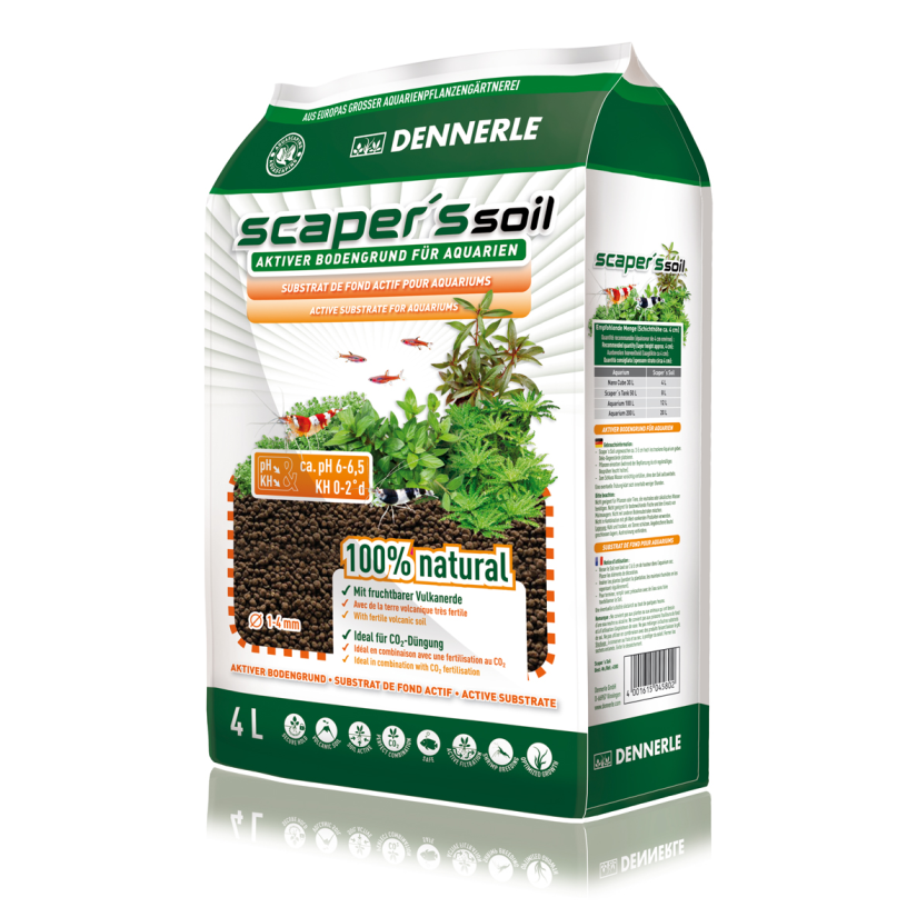 DENNERLE - Scaper's Soil - 4l - Bepflanzter Nährboden für Aquarien DENNERLE - Scaper's Soil - 4l - Bepflanzter Nährboden für Aquarien