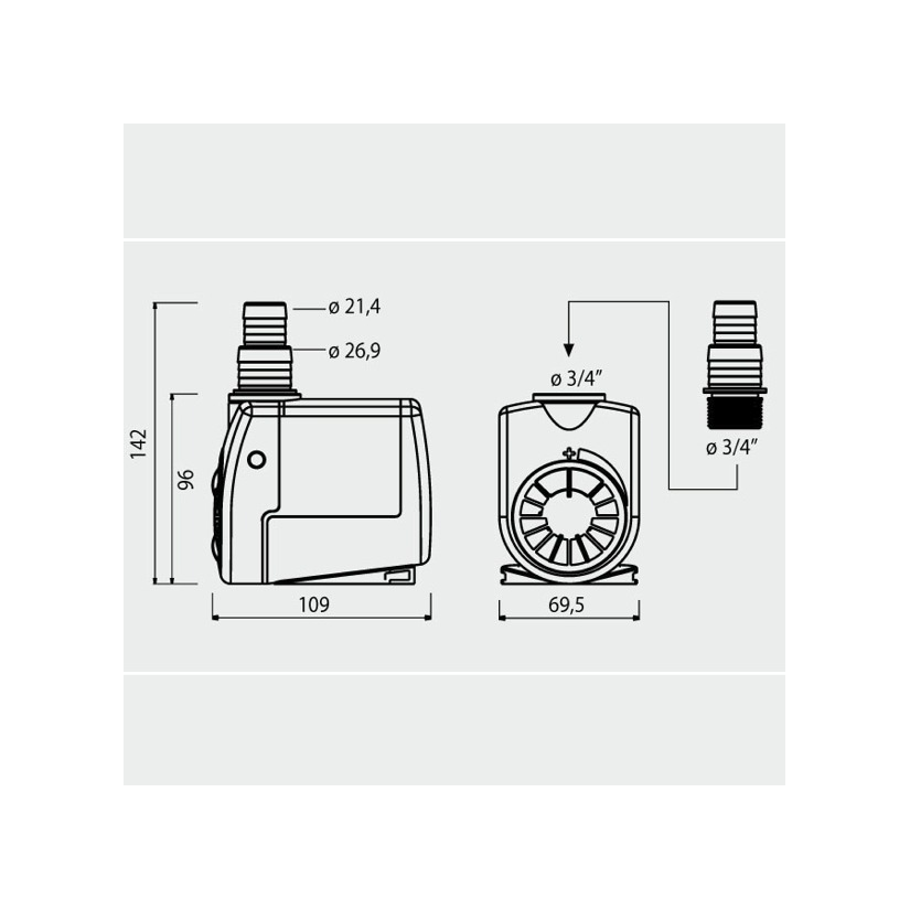 NEWA - NewJet NJ 3000 - Universal pump with adjustable flow from 1200 ...