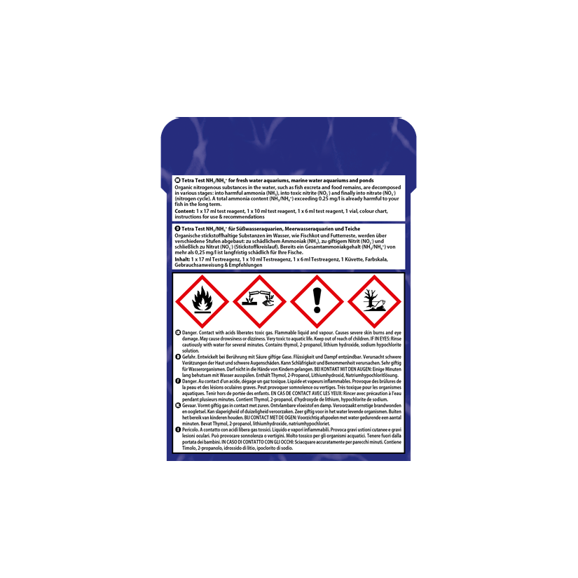 TETRA - Test NH3 - Analyse de l'ammoniaque
