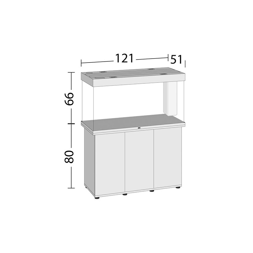 JUWEL - Rio 350 LED Noir - Aquarium tout équipé - Livraison gratuite