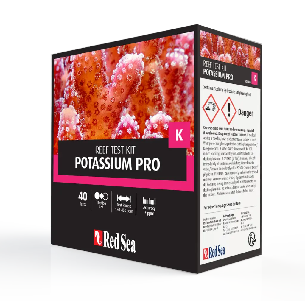 Potassium test in seawater