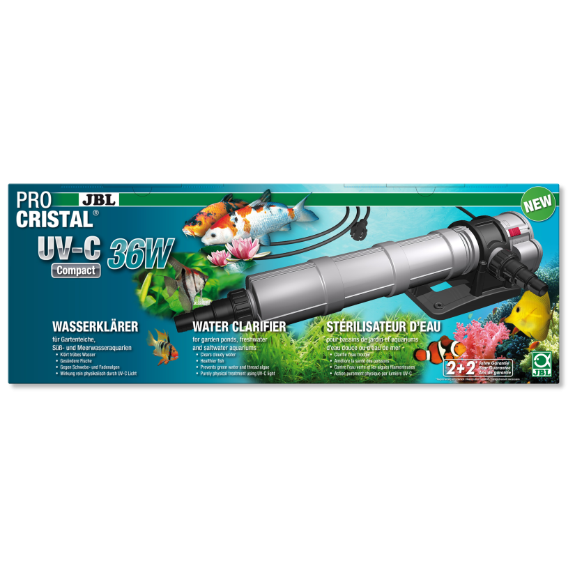 JBL - ProCristal Compact - UV-C 36W - Filtre UV pour aquarium jusqu'à 3000l